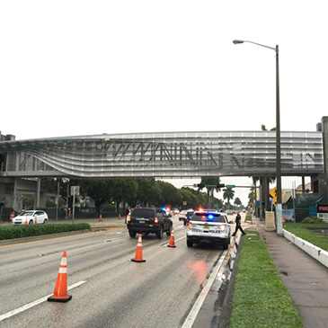 Pedestrian Bridge Installed Over US 1